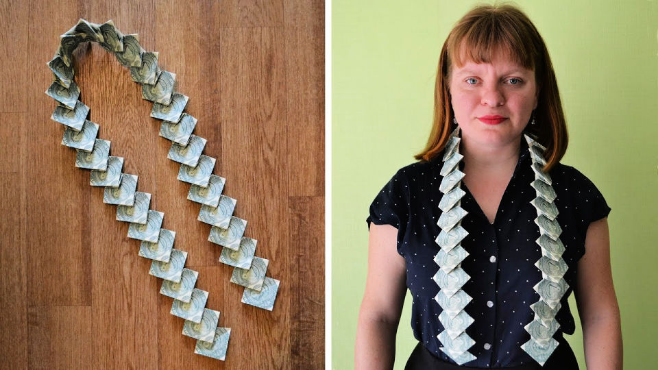 How to Make a Money Lei - Step by Step Guide - Blitsy