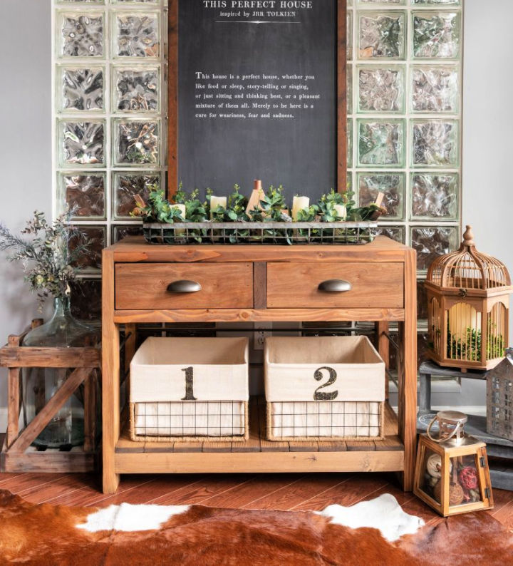 Simple DIY Console Table Plans - Blitsy