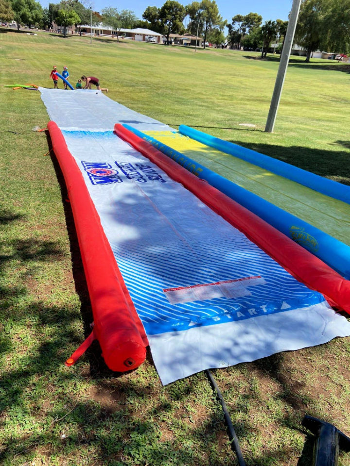 DIY Slip and Slide for Summer Outdoor Play - Blitsy