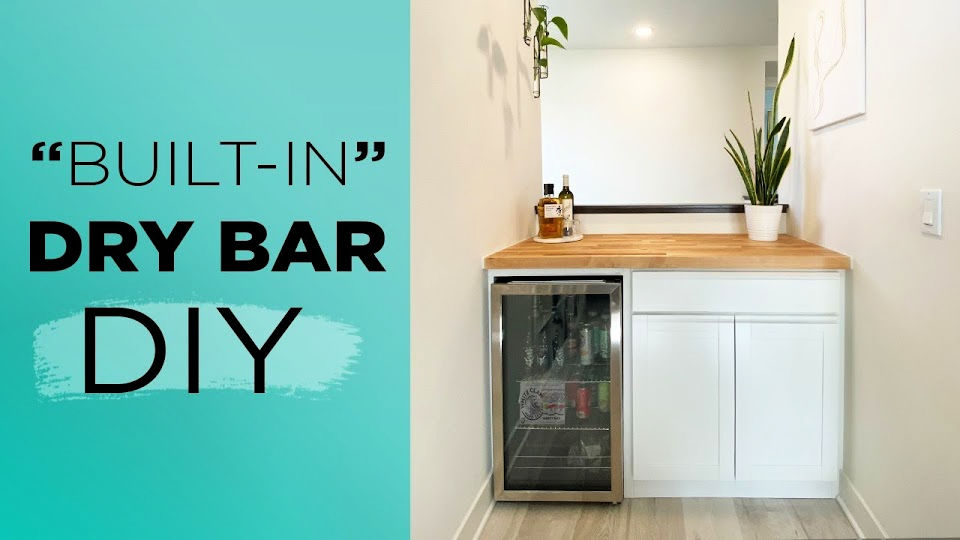 DIY Mini Fridge Cabinet to Keep Your Drinks Cool - Blitsy