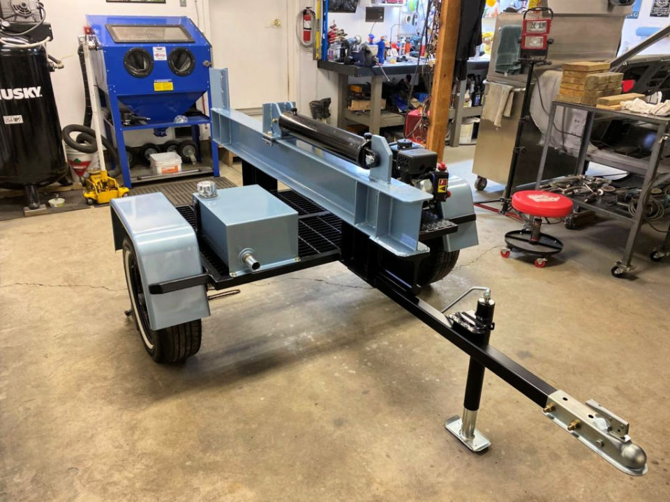 Homemade DIY Log Splitter - Blitsy