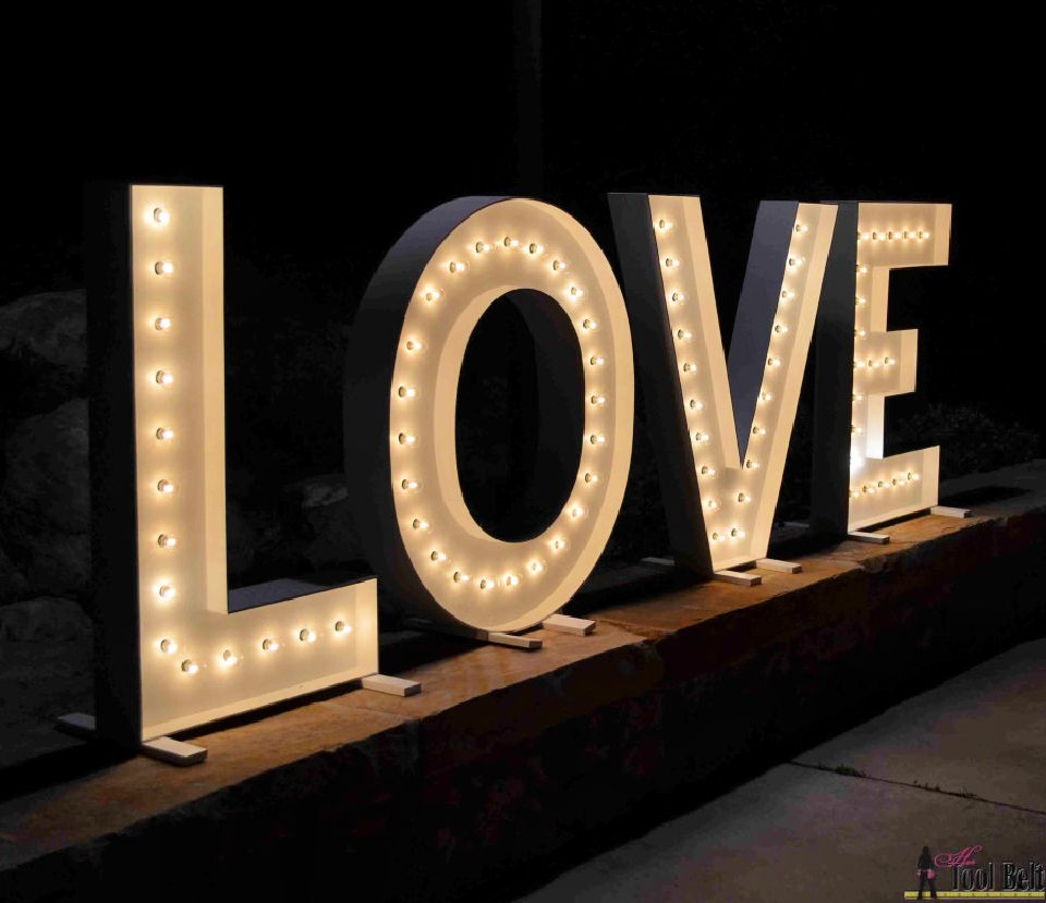 DIY Marquee Letters - Step by Step Guide - Blitsy