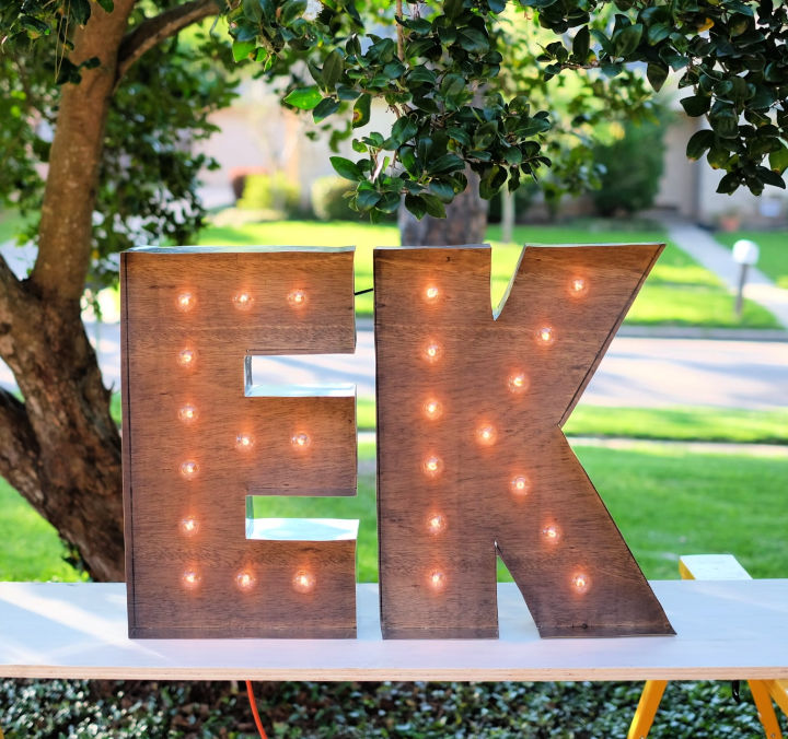 DIY Marquee Letters - Step by Step Guide - Blitsy