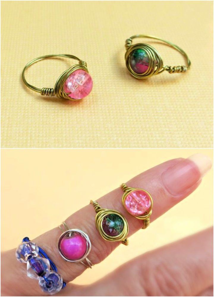 Unique DIY Wire Wrapped Rings - Blitsy