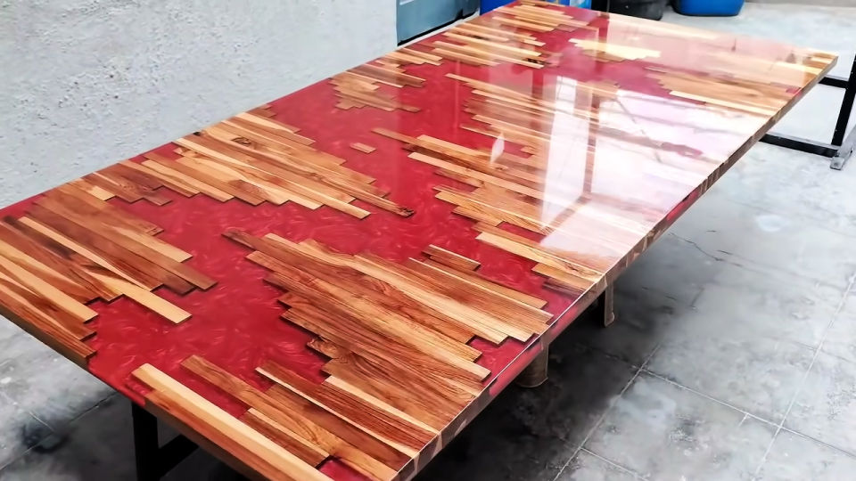 How to Make Epoxy Table - Step by Step Instructions - Blitsy