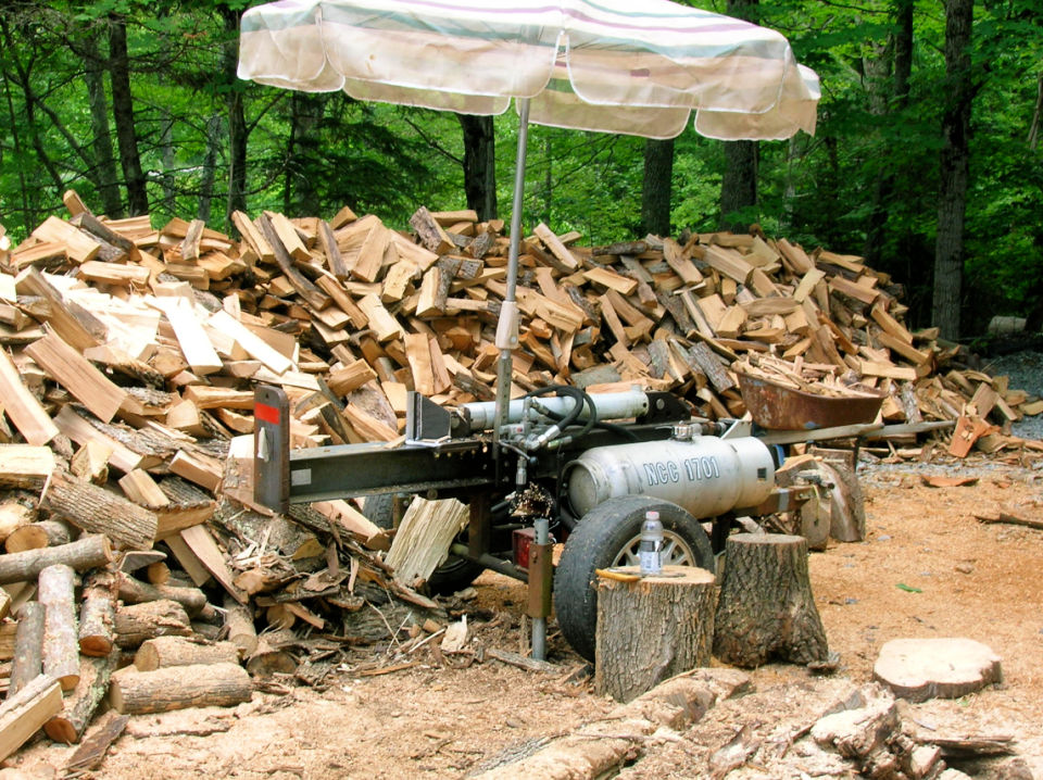 Homemade DIY Log Splitter - Blitsy