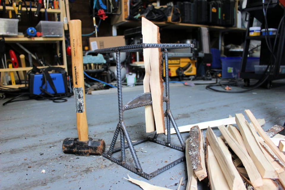Homemade DIY Log Splitter - Blitsy