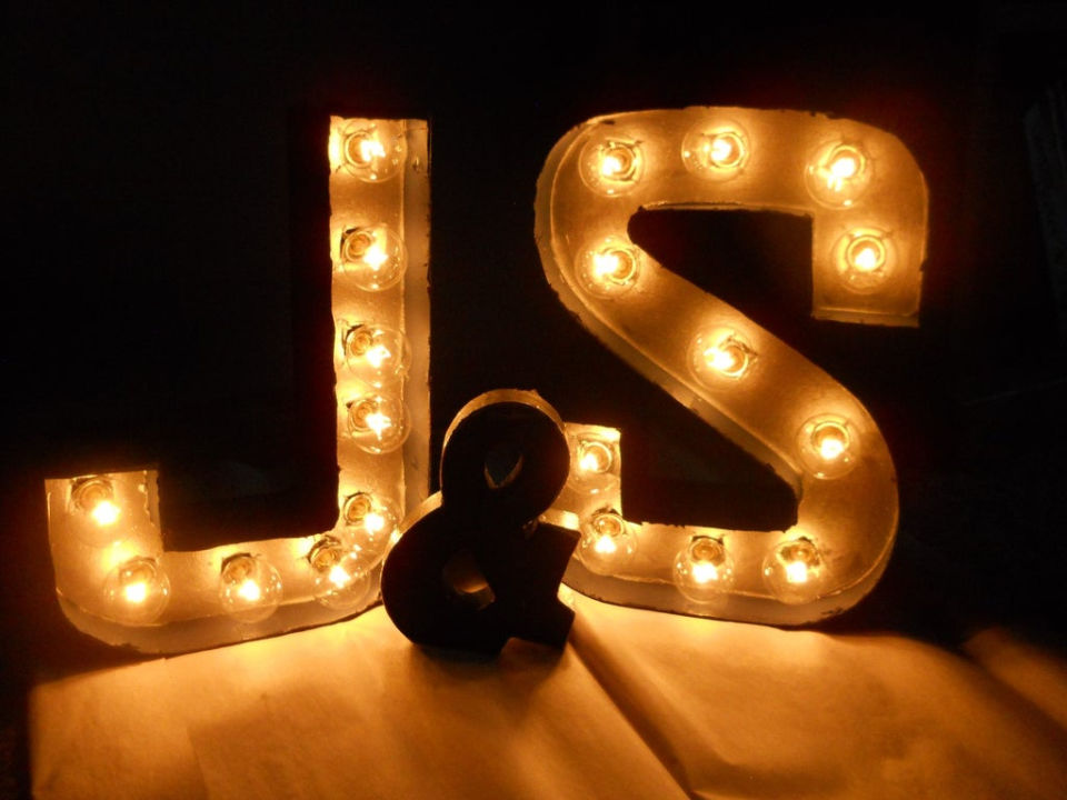 DIY Marquee Letters - Step by Step Guide - Blitsy