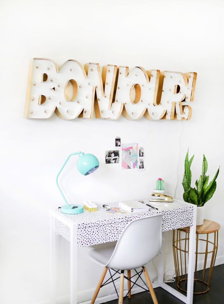 DIY Marquee Letters - Step by Step Guide - Blitsy