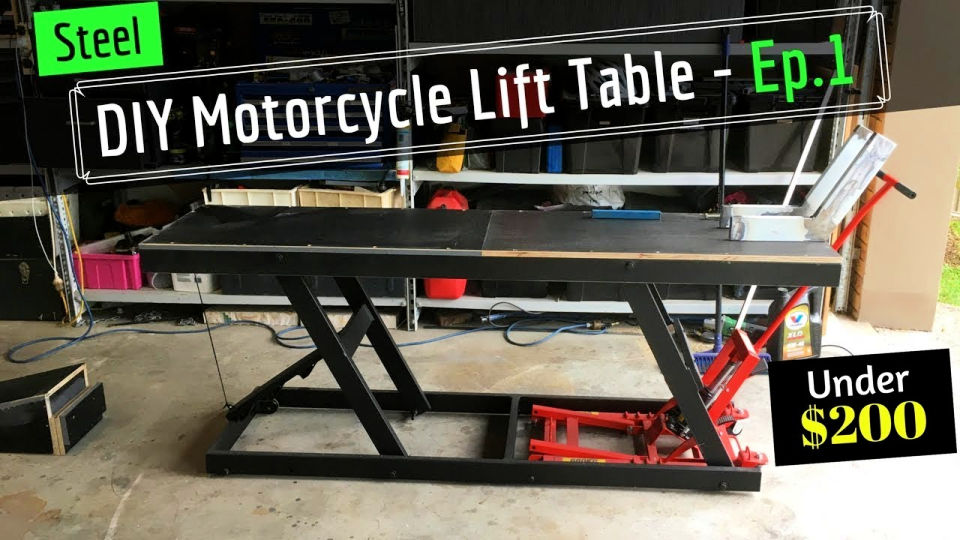 DIY Motorcycle Lift Plans - Blitsy