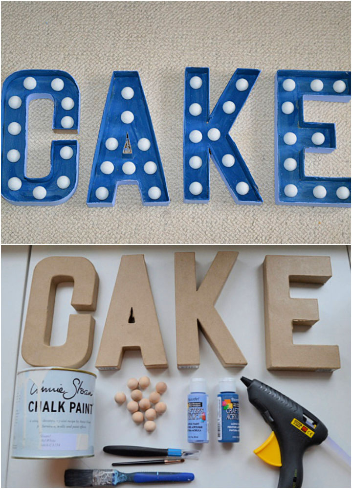 DIY Marquee Letters - Step by Step Guide - Blitsy