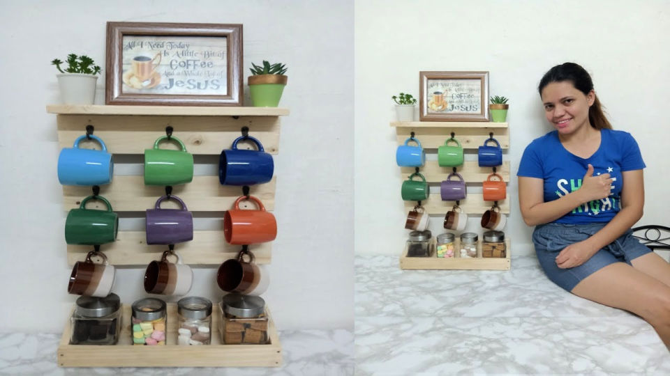 25 DIY Coffee Mug Rack and Holder Ideas - Blitsy