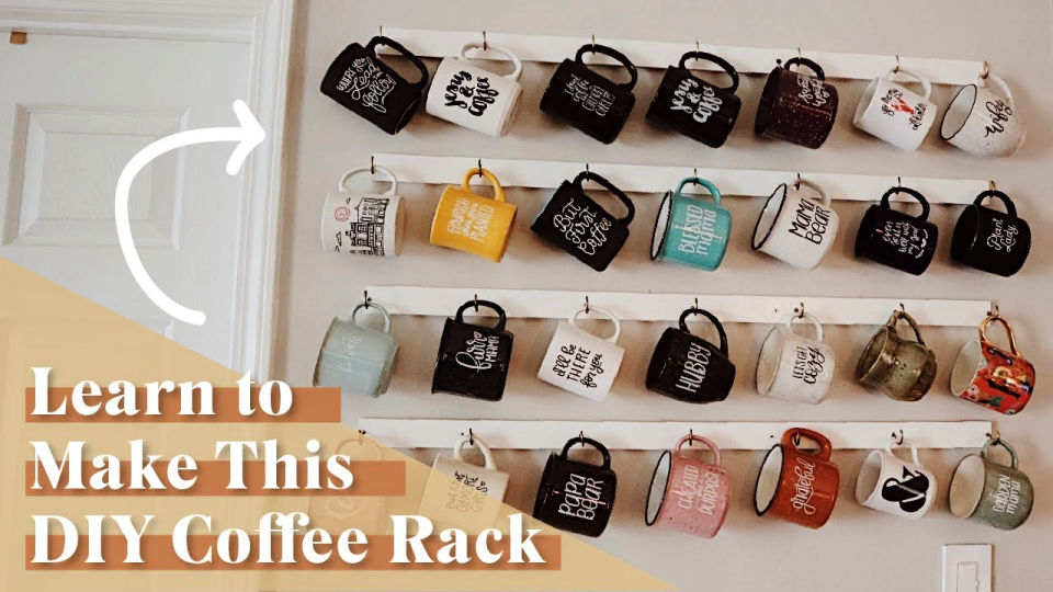 25 DIY Coffee Mug Rack and Holder Ideas - Blitsy