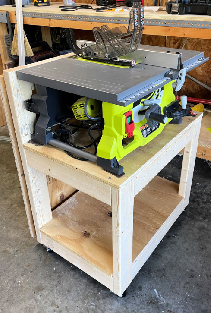 DIY Table Saw Stand Plans - Blitsy