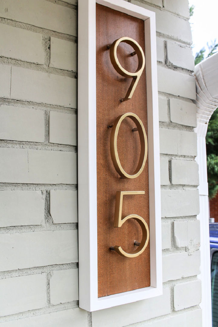 30 DIY House Number Ideas and House Number Signs - Blitsy