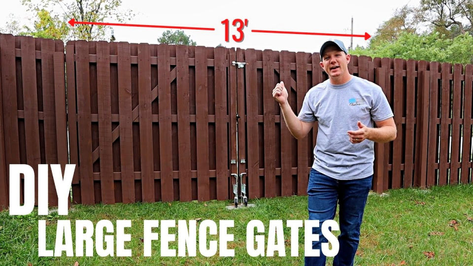 How to Build a Fence Gate - Step by Step Instructions - Blitsy