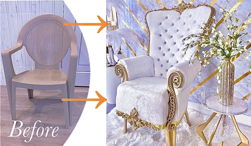 Budget-Friendly DIY Throne Chair - Blitsy