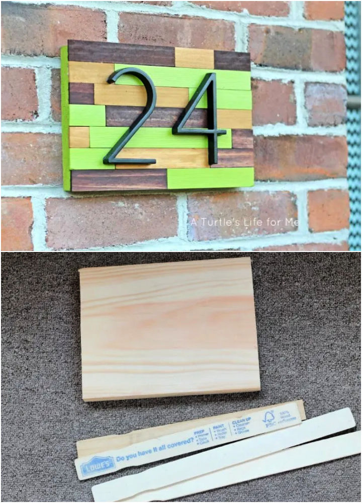 30 DIY House Number Ideas and House Number Signs - Blitsy