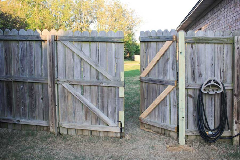 How to Build a Fence Gate - Step by Step Instructions - Blitsy