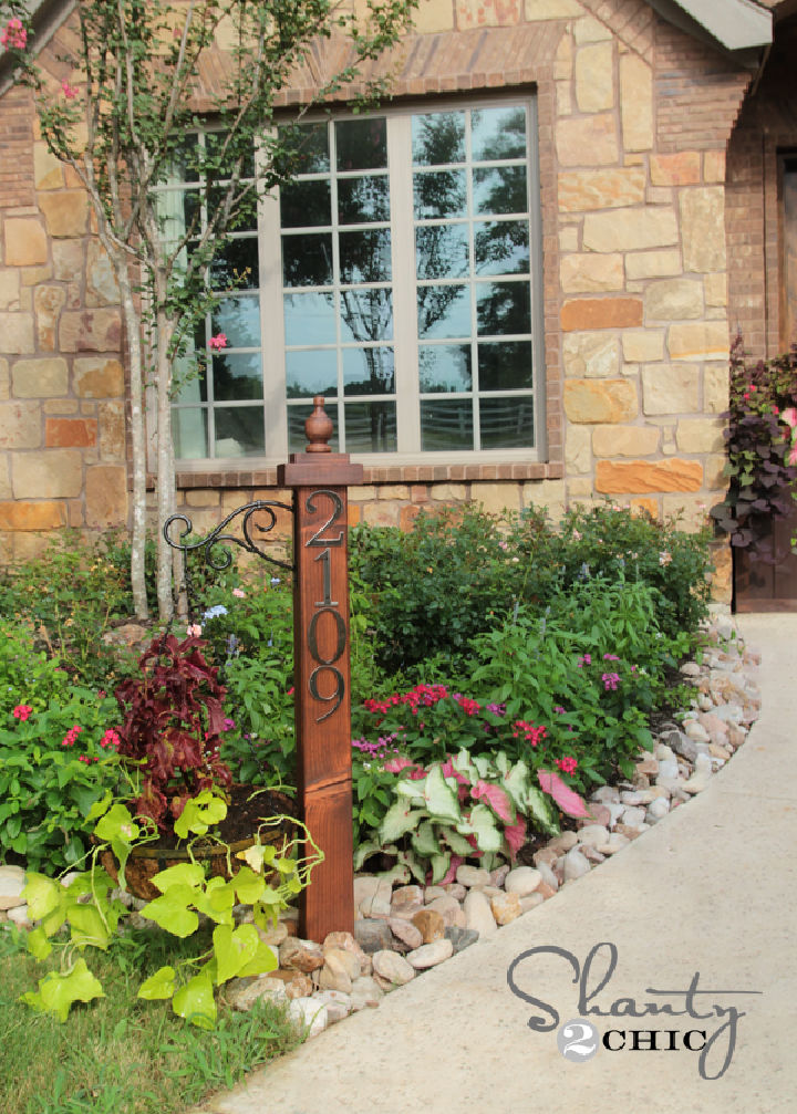 30 DIY House Number Ideas and House Number Signs - Blitsy