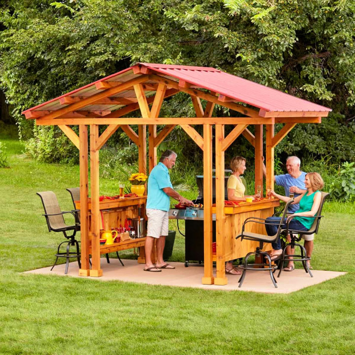 DIY Grill Shelter With Step by Step Instructions - Blitsy