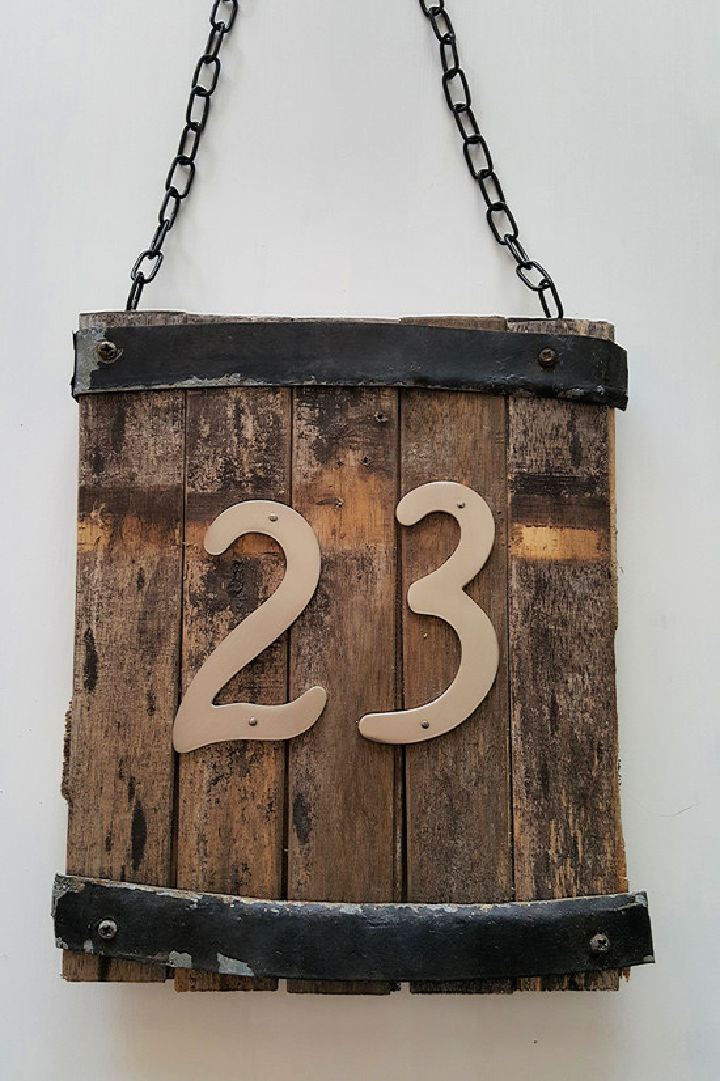 30 DIY House Number Ideas and House Number Signs - Blitsy