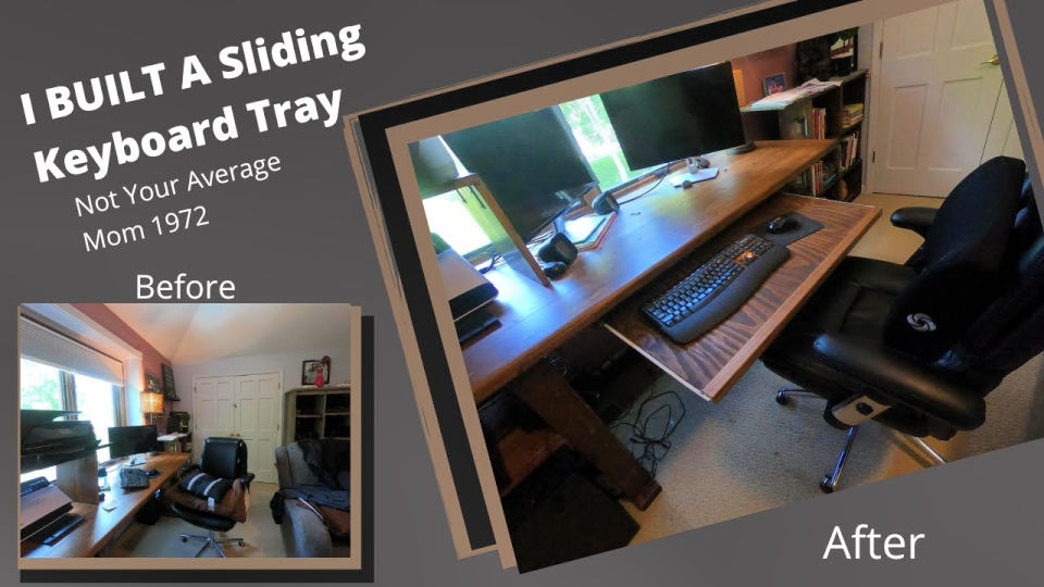 DIY Keyboard Tray - Step by Step Instructions - Blitsy