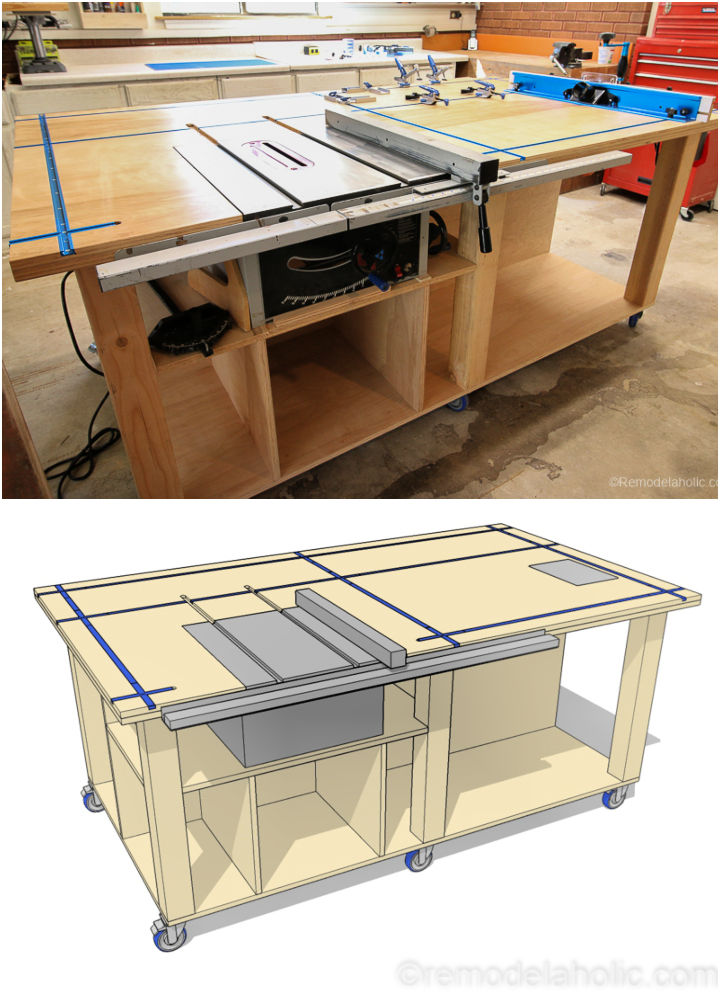 DIY Table Saw Stand Plans - Blitsy