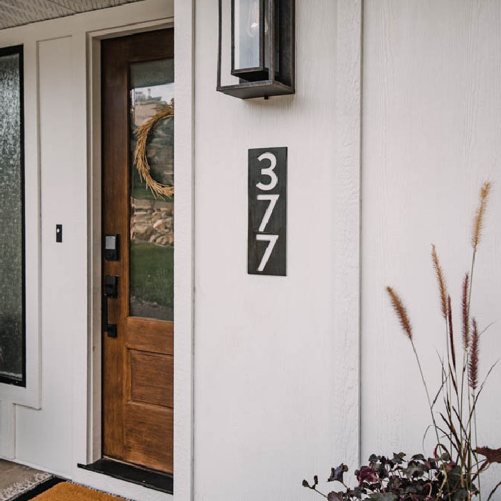 30 DIY House Number Ideas and House Number Signs - Blitsy