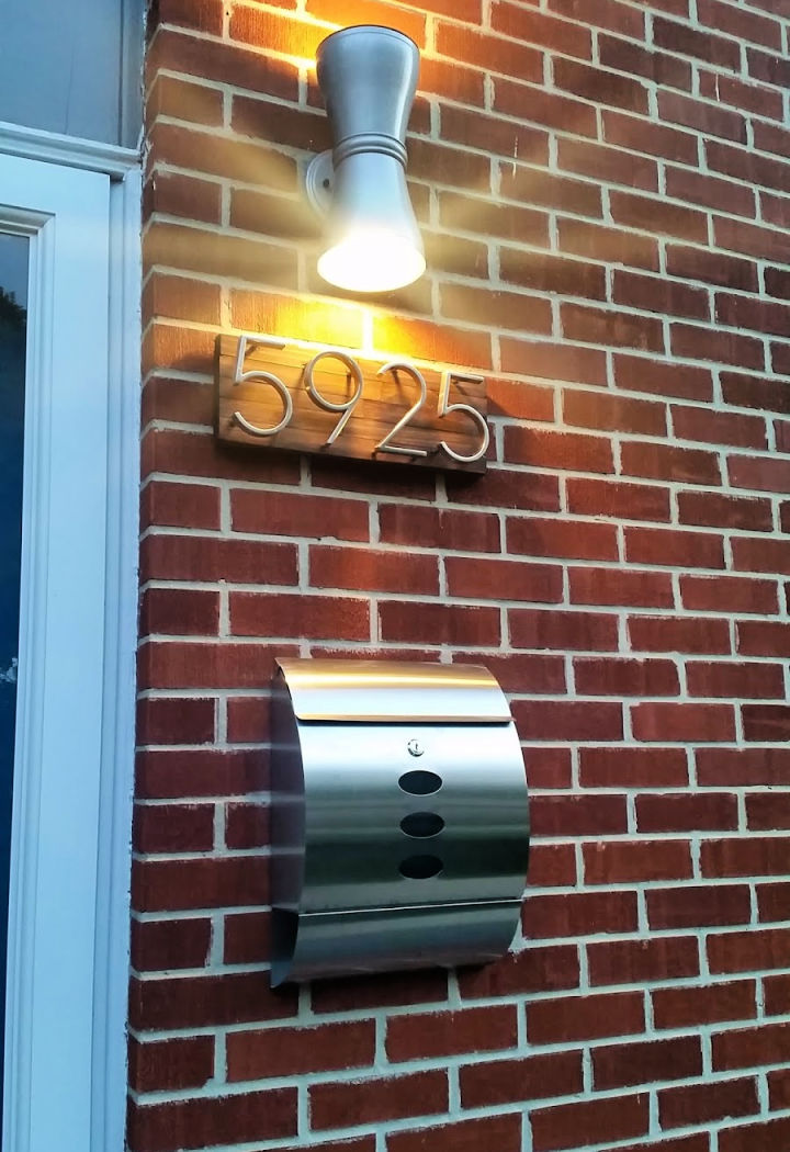 30 DIY House Number Ideas and House Number Signs - Blitsy