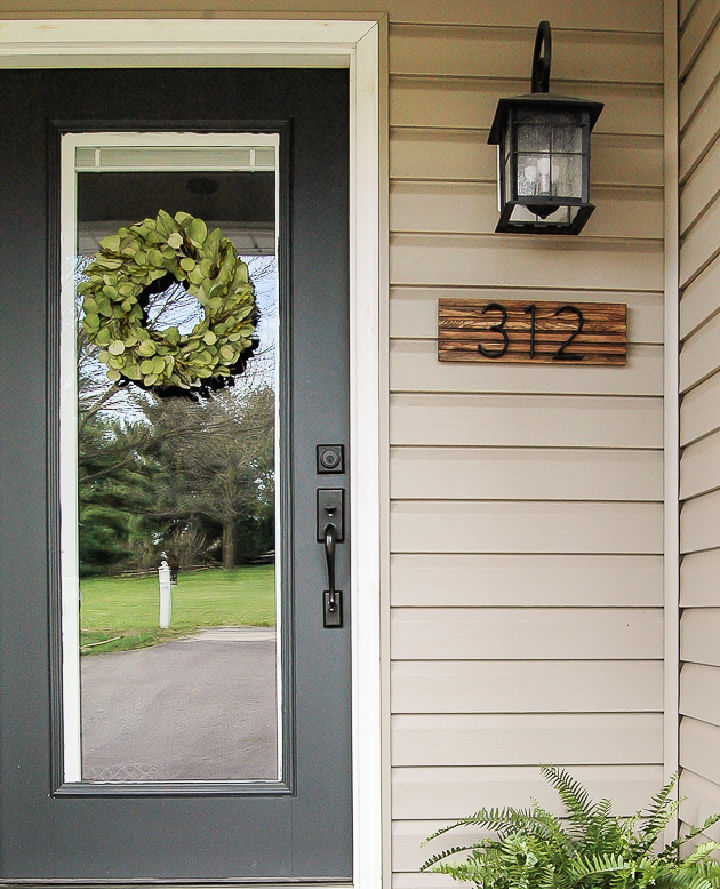 30 DIY House Number Ideas and House Number Signs - Blitsy