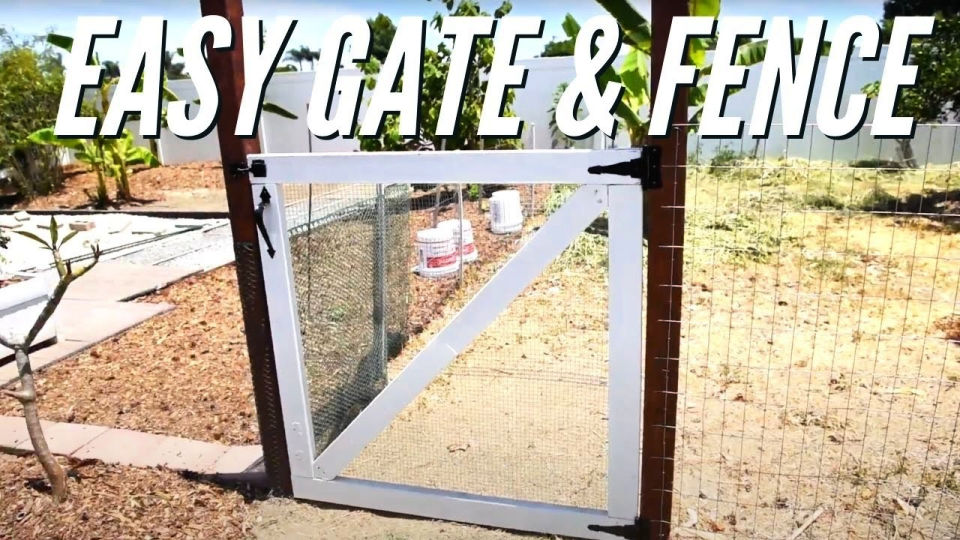 How to Build a Fence Gate - Step by Step Instructions - Blitsy