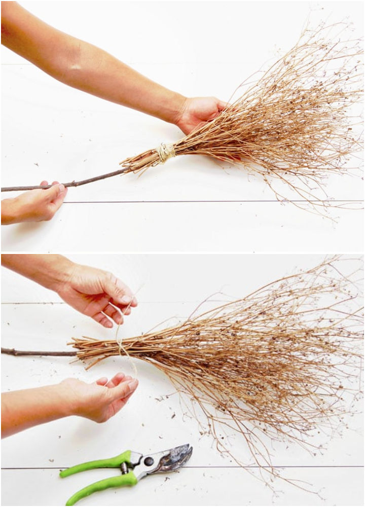 DIY Witch Broom - Step by Step Instructions - Blitsy