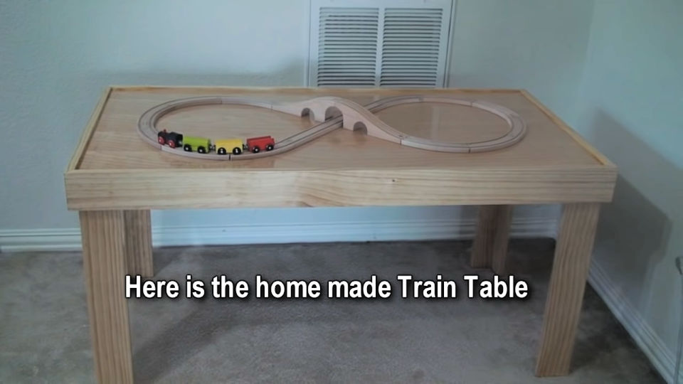 DIY Train Table for Kids' Playtime - Blitsy
