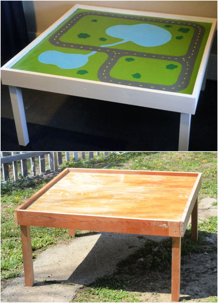 DIY Train Table for Kids' Playtime - Blitsy