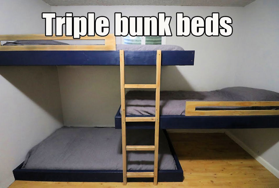 DIY Triple Bunk Bed Plans - Blitsy