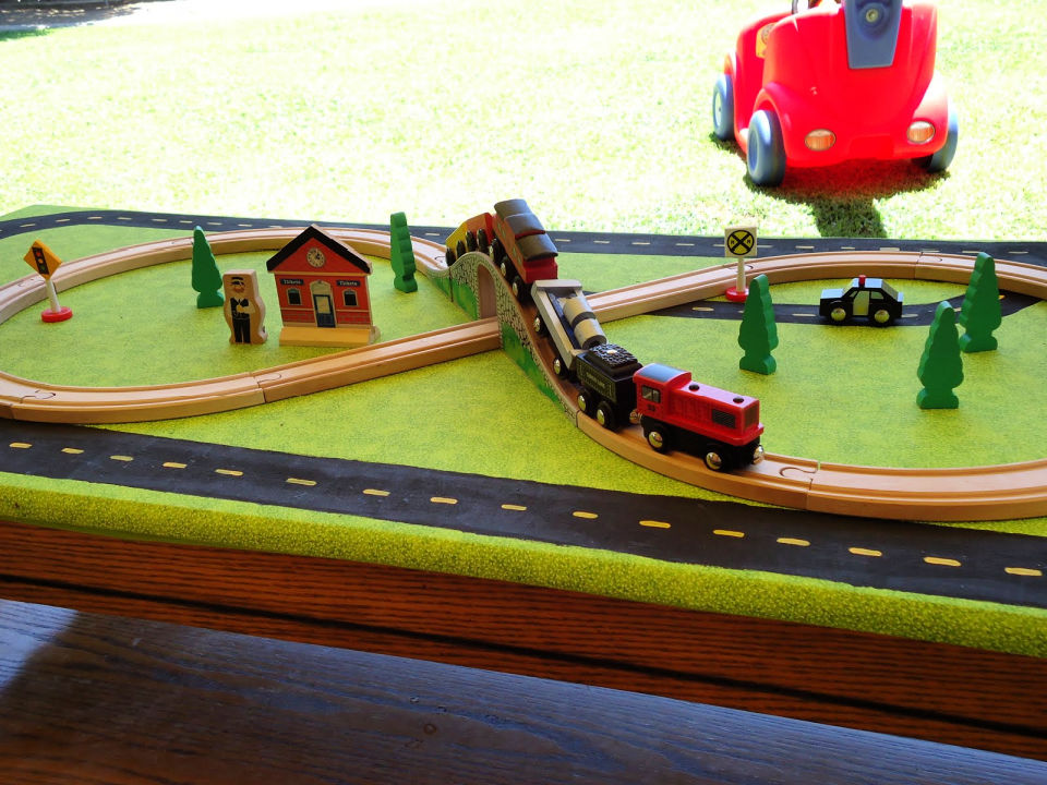 DIY Train Table for Kids' Playtime - Blitsy