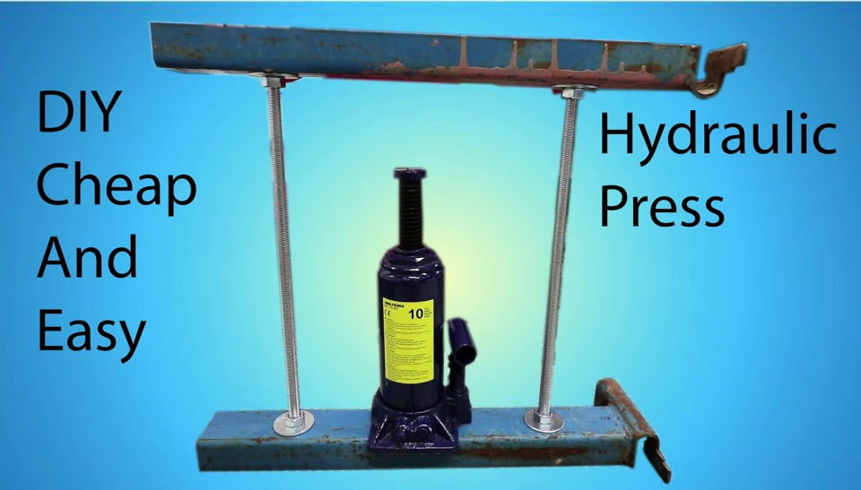 Homemade DIY Hydraulic Press - Blitsy