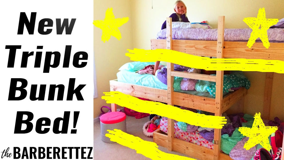 DIY Triple Bunk Bed Plans - Blitsy