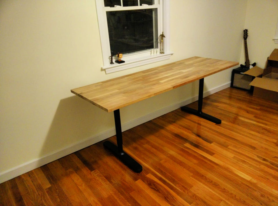 DIY Butcher Block Table for Your Kitchen - Blitsy