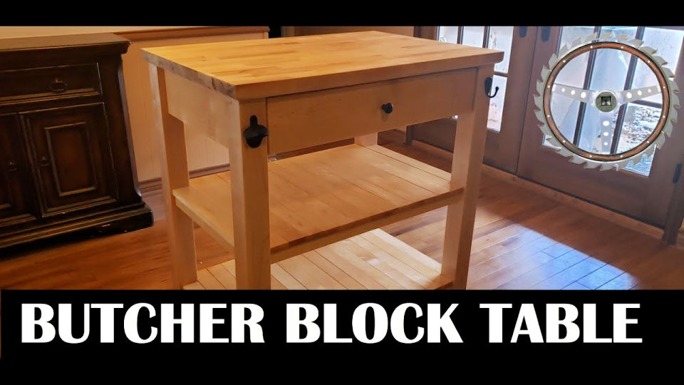 DIY Butcher Block Table for Your Kitchen - Blitsy
