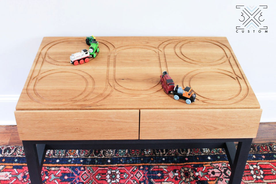 DIY Train Table for Kids' Playtime - Blitsy