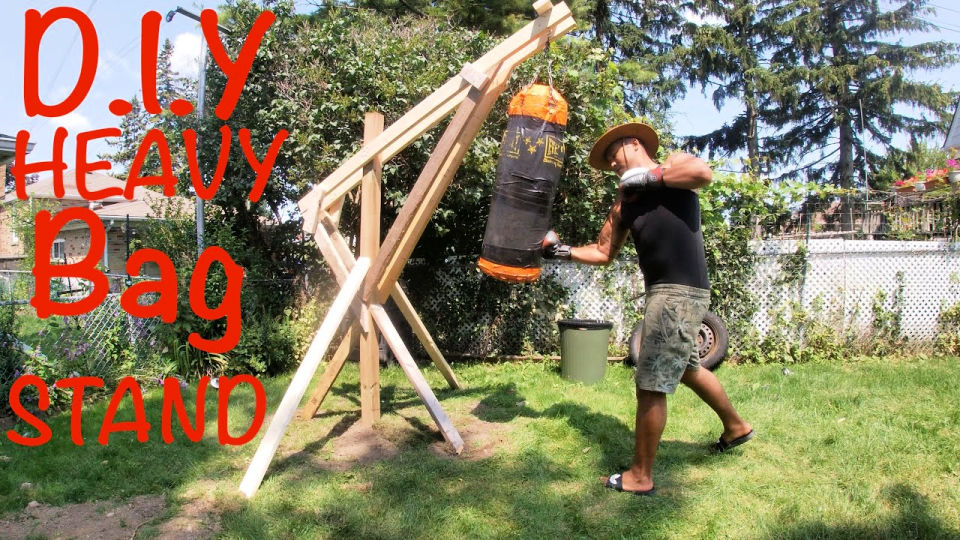 DIY Punching Bag Stand to Get a Great Workout at Home - Blitsy