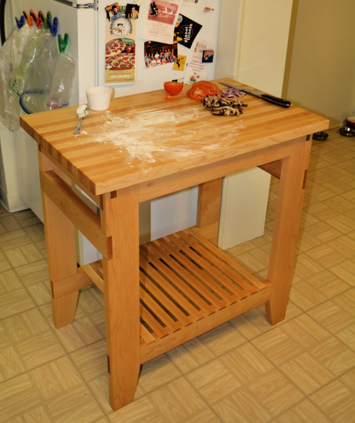 DIY Butcher Block Table for Your Kitchen - Blitsy