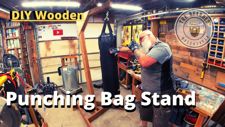 DIY Punching Bag Stand to Get a Great Workout at Home - Blitsy