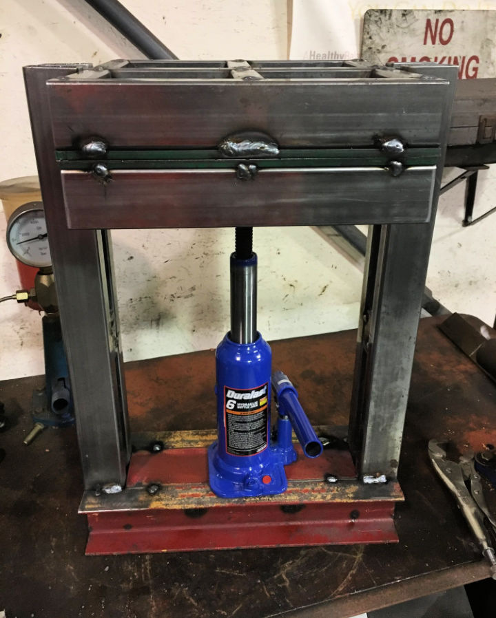 Homemade DIY Hydraulic Press - Blitsy