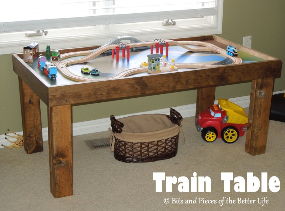 DIY Train Table for Kids' Playtime - Blitsy