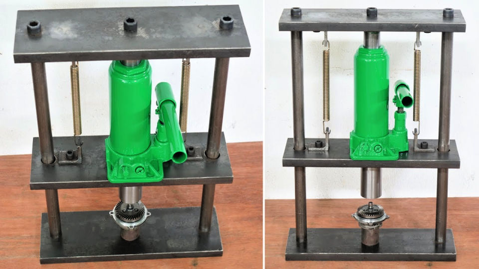 Homemade DIY Hydraulic Press - Blitsy