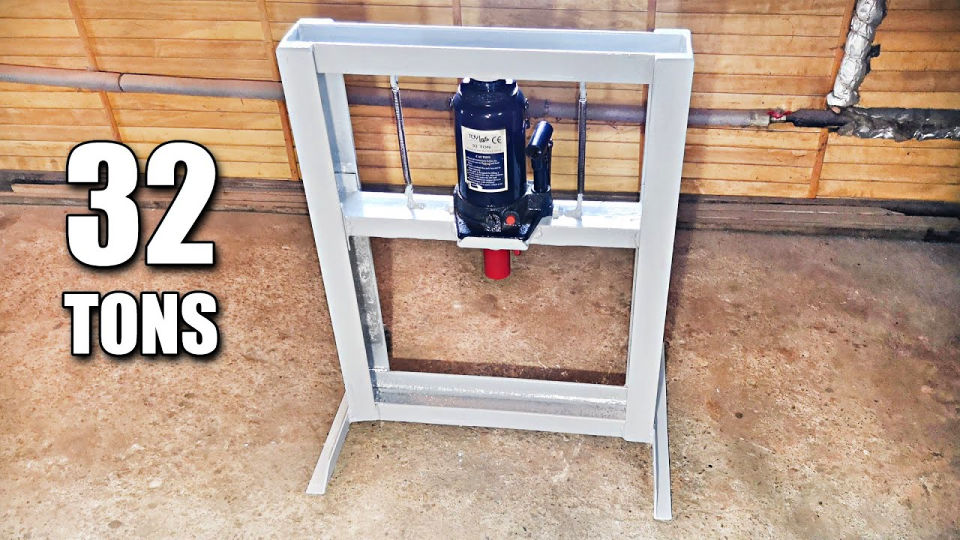 Homemade DIY Hydraulic Press - Blitsy