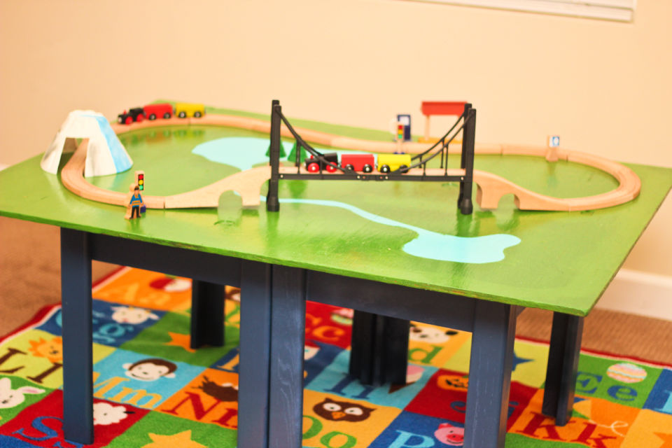 DIY Train Table for Kids' Playtime - Blitsy